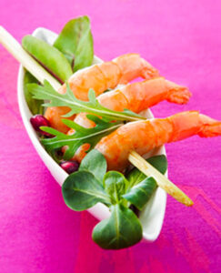 Salade de Jeunes Pousses, Grenade et Gambas à la Citronnelle - Florette